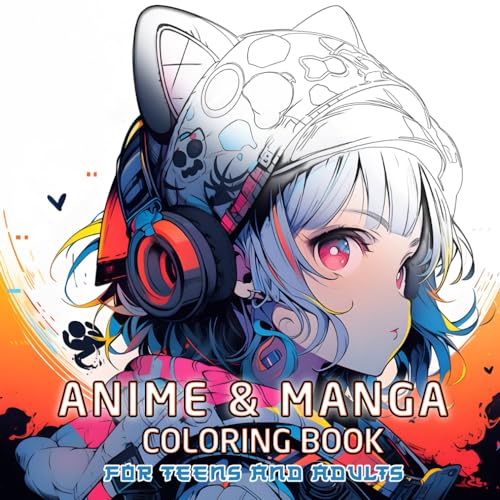 Anime and Manga Coloring Book: Embark on a captivating voyage into the ...