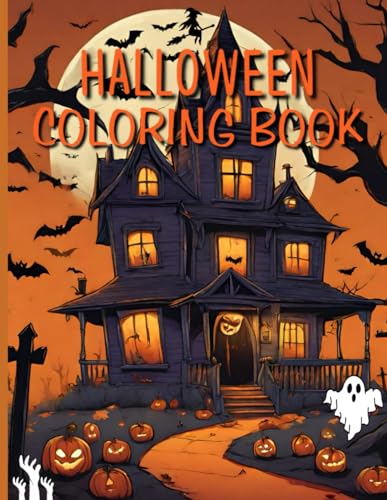 Halloween Coloring Book: For Kids | Cute And Easy To Color | A Relaxing ...