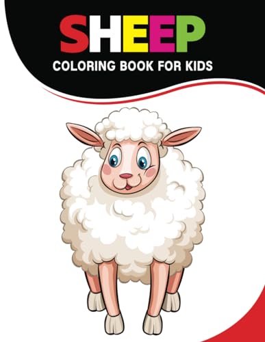 Sheep Coloring Book For Kids: 30 Easy Coloring and Activity Pages with ...