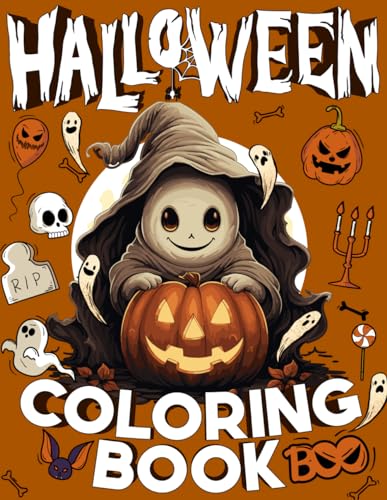 Halloween Ghost Coloring Book: +95 Cute Ghosts for Adults Seeking ...