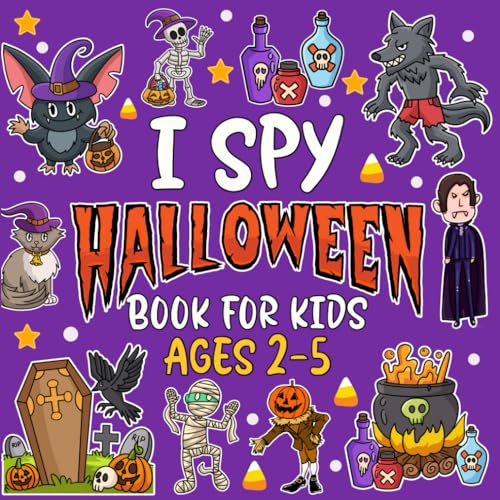 I Spy Halloween Book for Kids Ages 2-5: Fun Holiday Guessing Activity ...