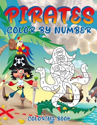 Pirates Color By Number Coloring Book: Fun Activities Color By Number ...