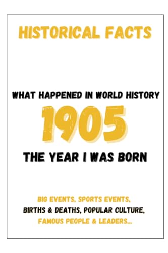What Happened in World History 1905 The Year I Was Born: The Most ...