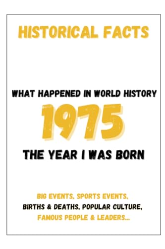 What Happened in World History 1975 The Year I Was Born: The Most ...