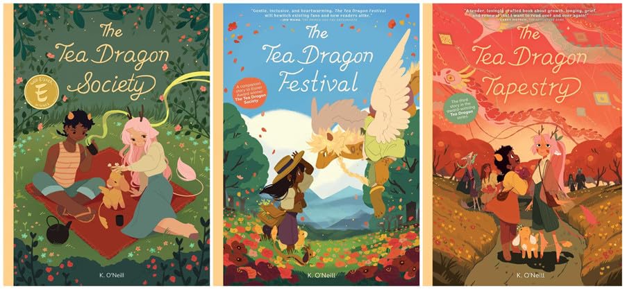 The Tea Dragon Society Series 3 Books Set (Paperback) by Kay O'Neill ...