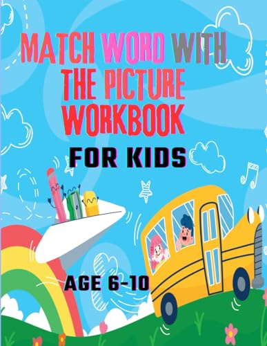 Match Word With The Picture Work Book For Kids: Match Words, Expand ...