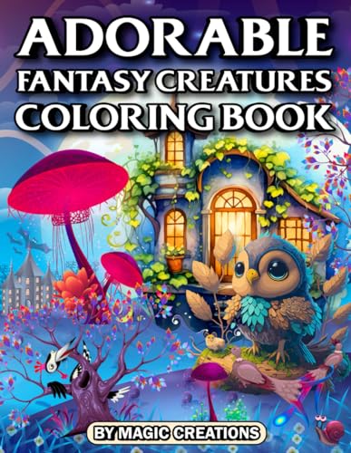 Adorable Fantasy Creatures Coloring Book: Add a Dash of Magic to Your ...