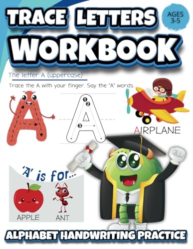 Trace Letters/ Alphabet Handwriting Practice Workbook for Kids ...
