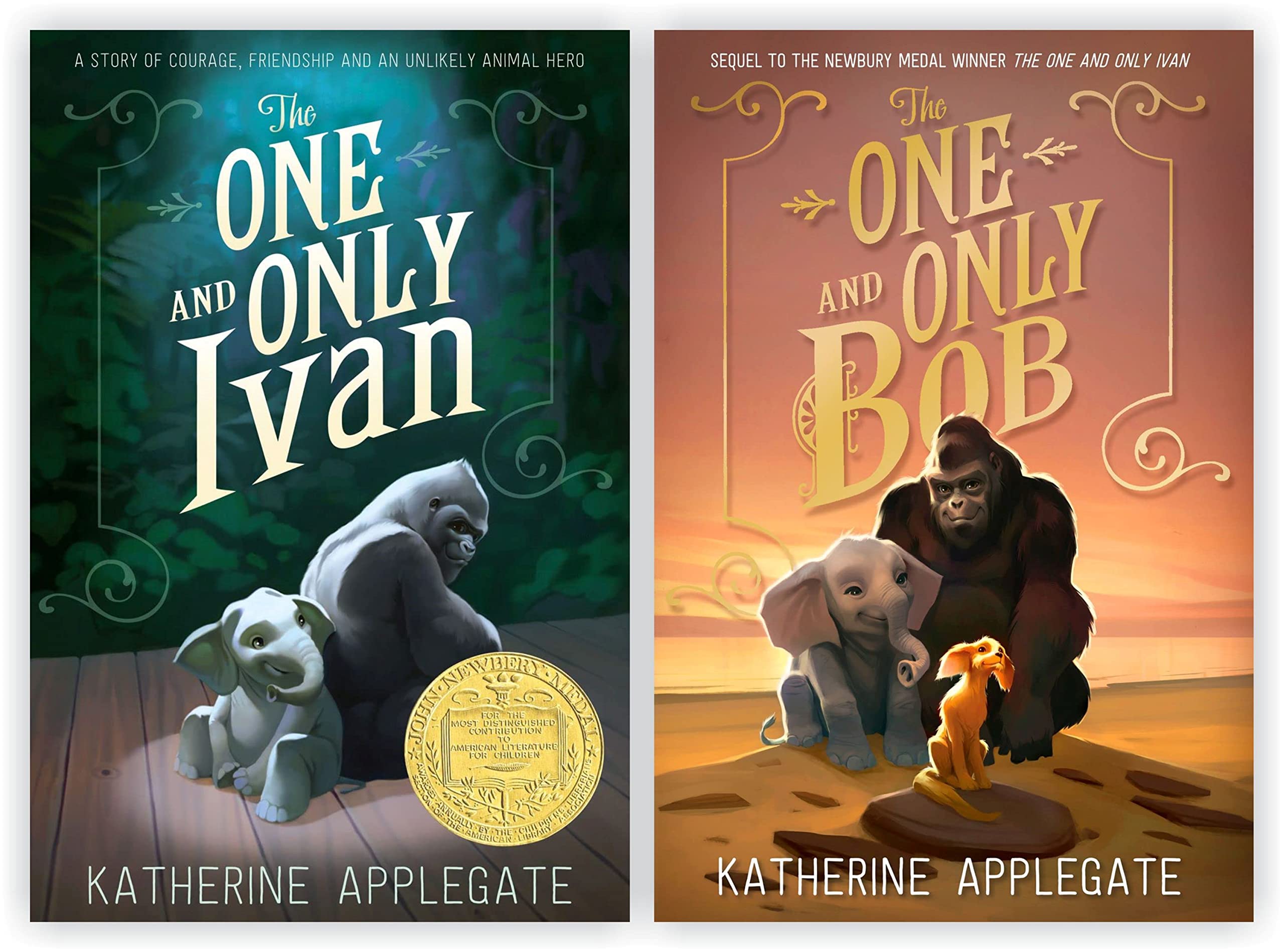 Katherine Applegate 2 Book Collection set: The One and Only Ivan & The ...