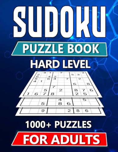 Hard Sudoku for Adults: Over 1000 Difficult and Extreme Puzzles - Large ...