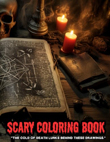 SCARY COLORING BOOK: Creepy Creatures, Monsters, Ghosts, and More by ...