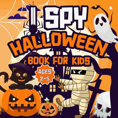 I spy Halloween Book For Kids Ages 2-5: Cute hallowen book,Fun Holiday ...