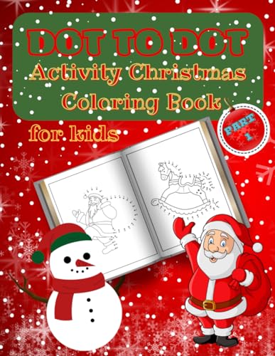 DOT TO DOT Activity Christmas Coloring Book for Kids PART1: Easy ...