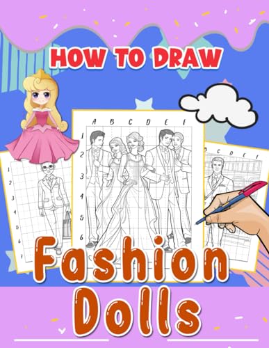 How To Draw Fashion Dolls: Step-by-Step Drawing Guide for Kids - Design ...