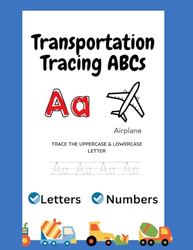 Transportation Alphabet handwriting improvement for kids letter tracing ...