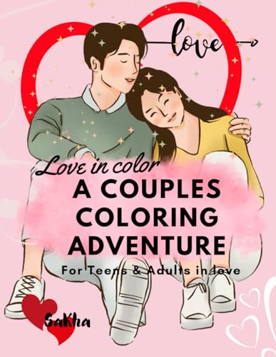 Love in Color: A Couples Coloring Adventure, A valentines gift for ...
