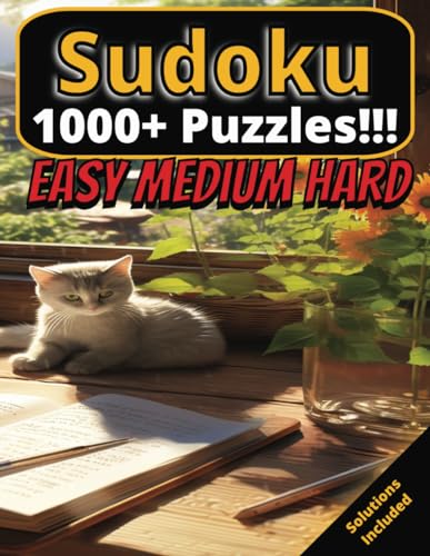 Sudoku 1000+ Puzzles!!!: Easy Medium Hard, Plus Solutions by Jason ...