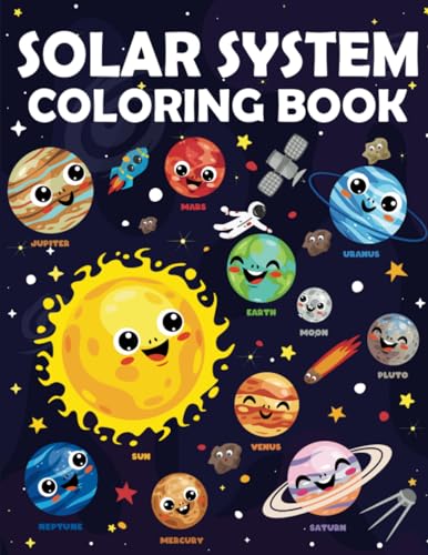 Solar System Coloring Book For Kids, Planets Coloring Book by Robert ...