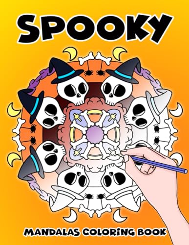 Spooky Mandalas Coloring Book: Ghostly Mandalas for Artistic Chills ...