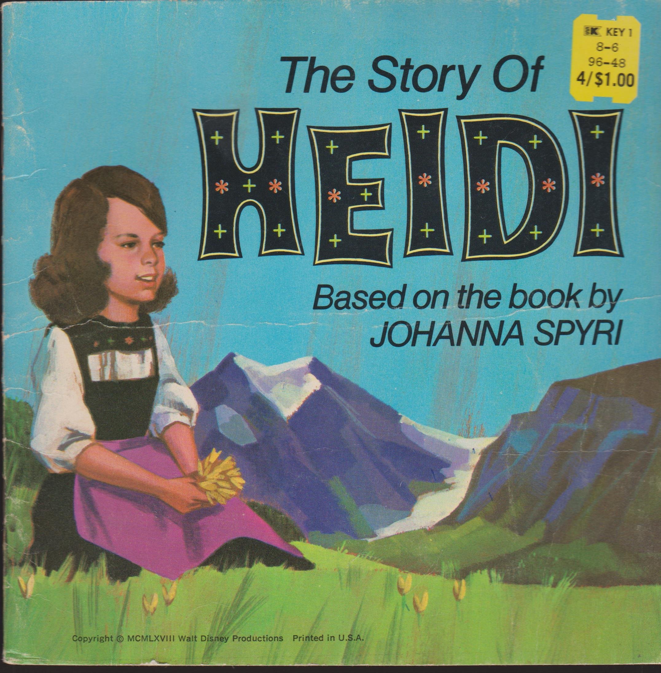 The Story of HEIDI. A Golden Press Book based on the story by Johanna ...
