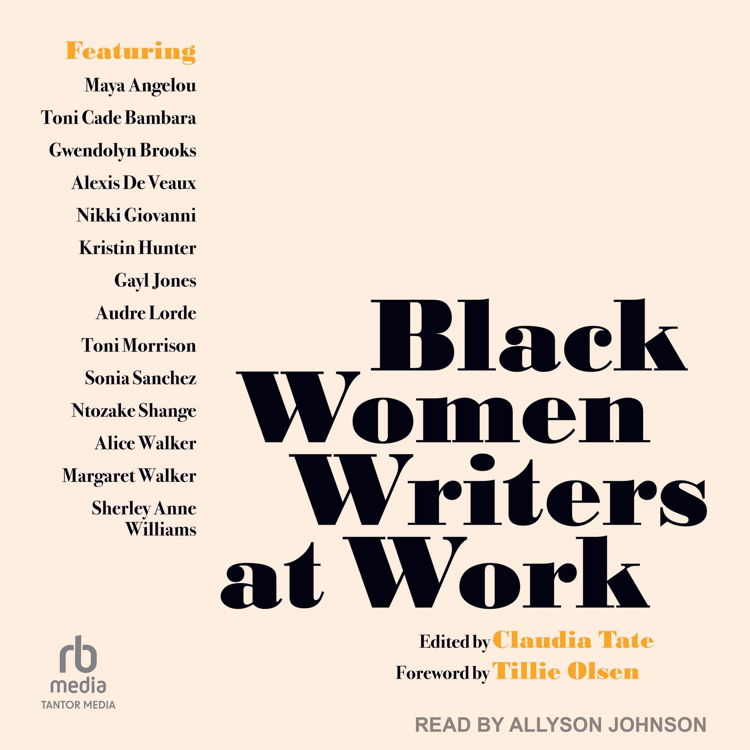 Black Women Writers at Work by Maya Angelou | Goodreads