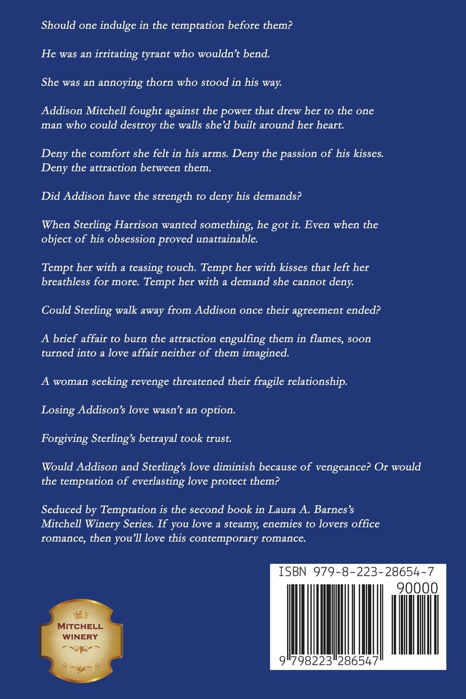 Seduced by Temptation (Mitchell Winery) by Laura A. Barnes | Goodreads