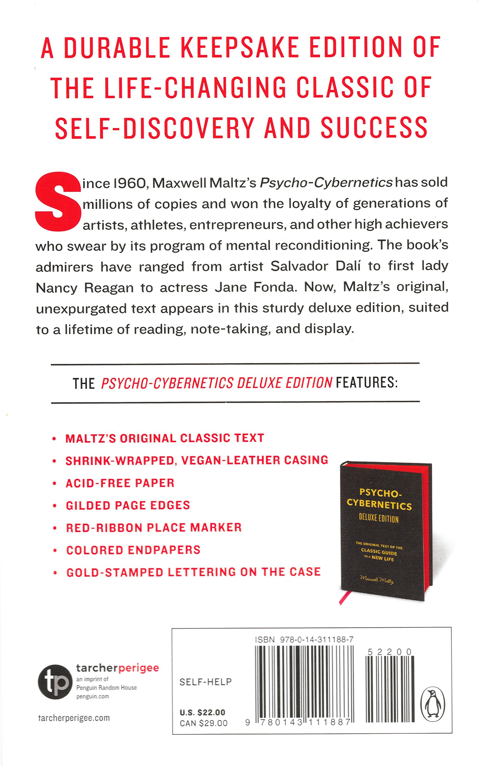 Psycho Cybernetics Deluxe Edition The Original 1960 Text of The Classic ...