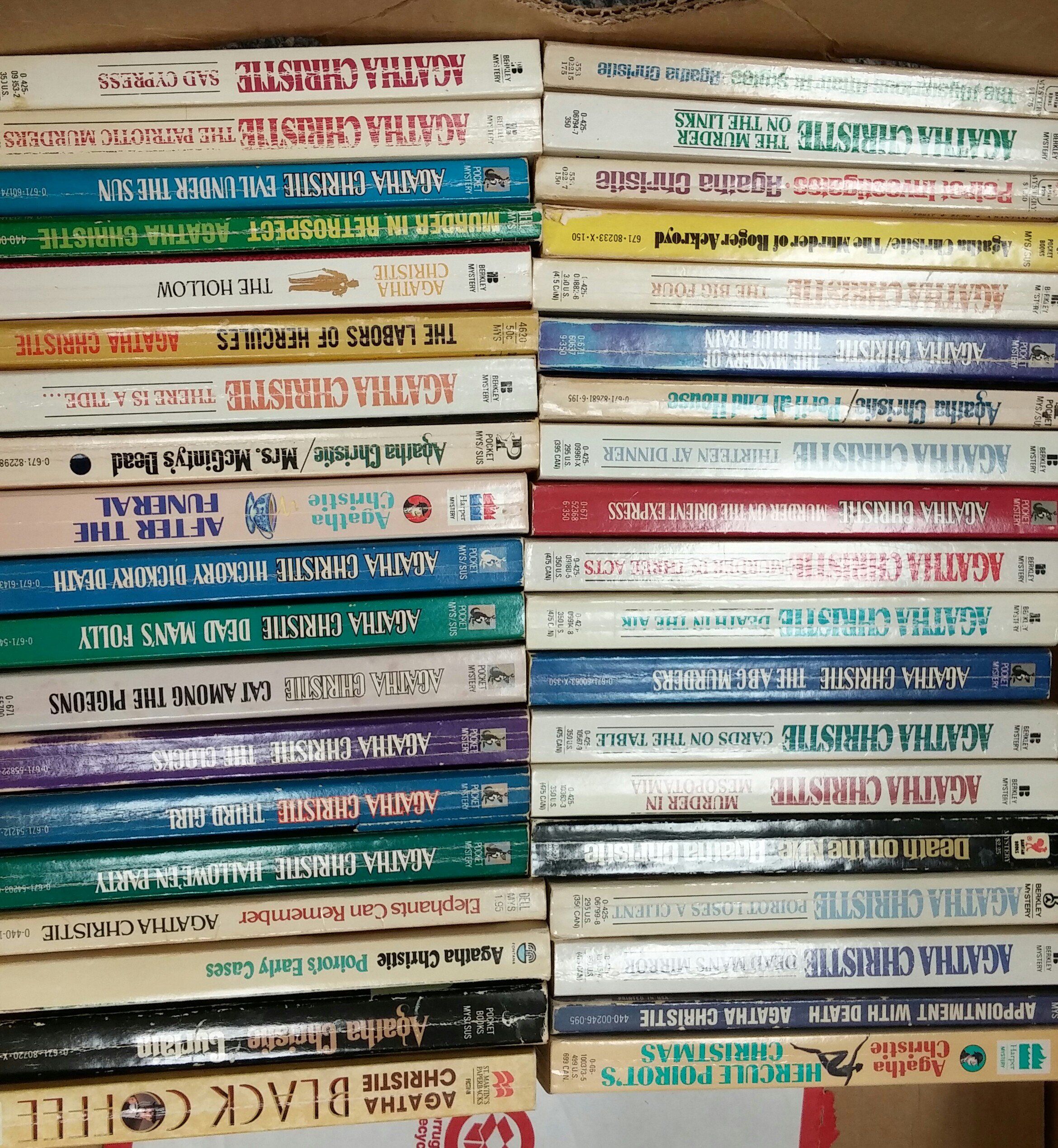 Complete Hercule Poirot (1-38) paperback collection set by Agatha ...