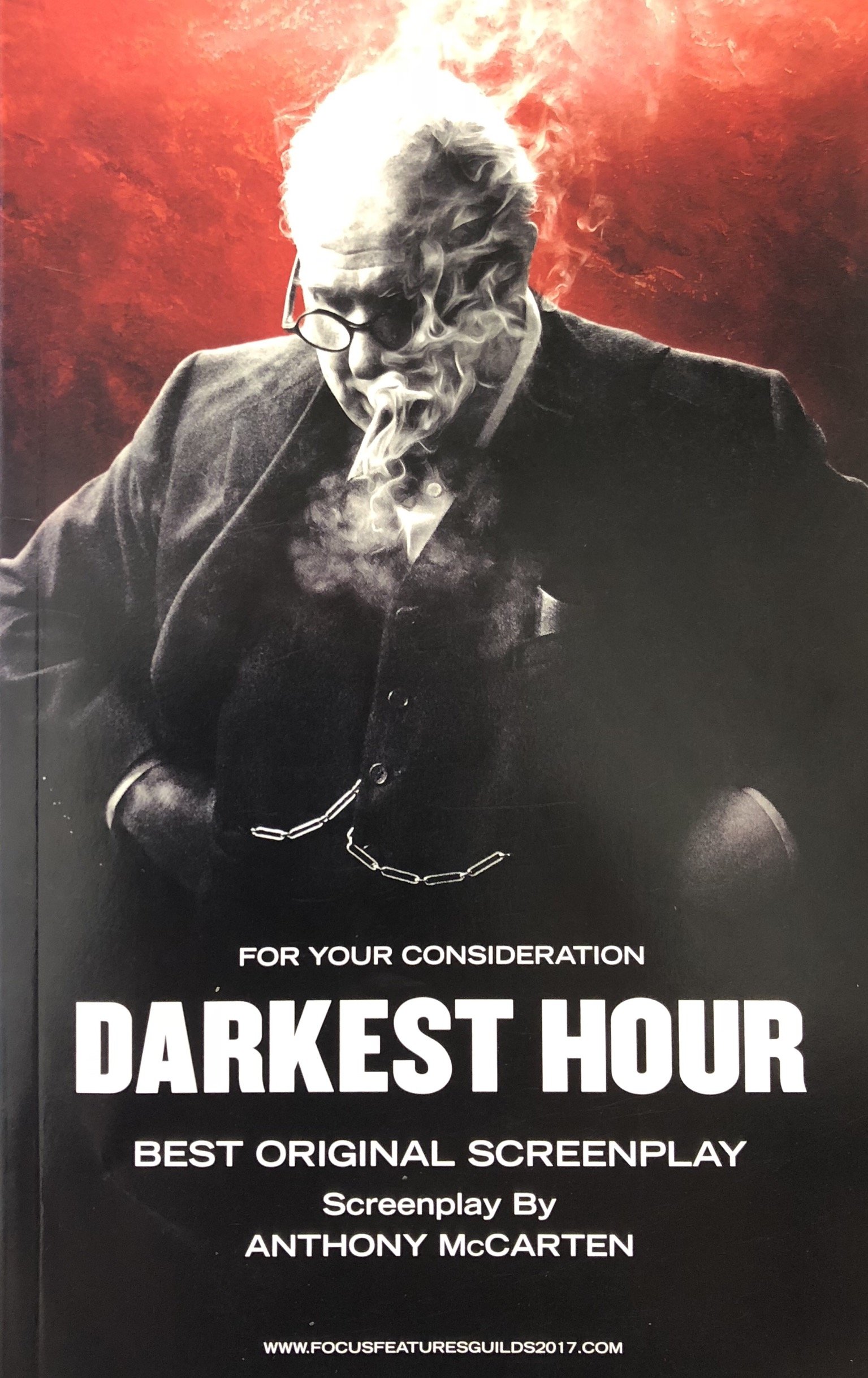 Darkest Hour Screenplay, For Your Consideration by Anthony McCarten ...