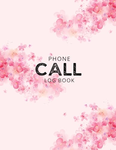 Phone Call Log Book: Cute Phone Book for Office Recording and Voice ...