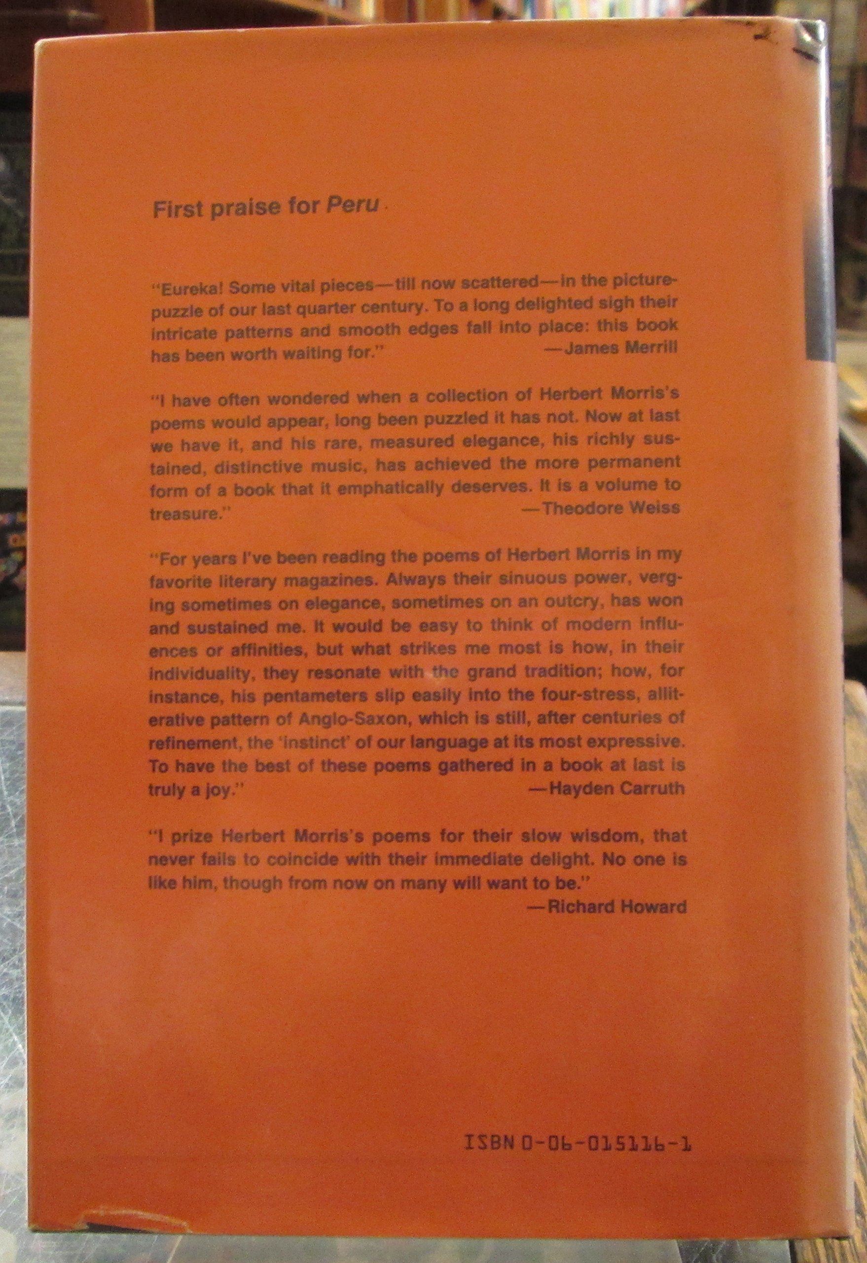 Peru by Herbert Morris | Goodreads