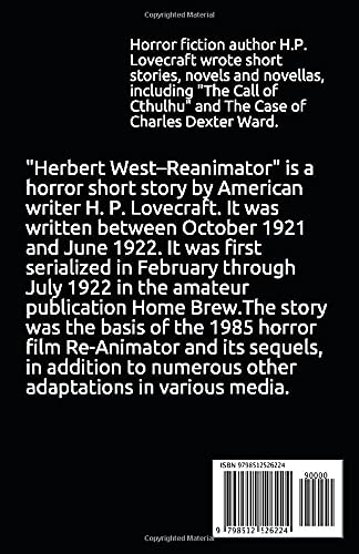 Herbert West: Reanimator Illustrated by H.P. Lovecraft | Goodreads