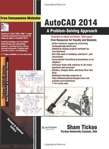 AutoCAD 2014: A Problem Solving Approach by Prof. Sham Tickoo Purdue ...