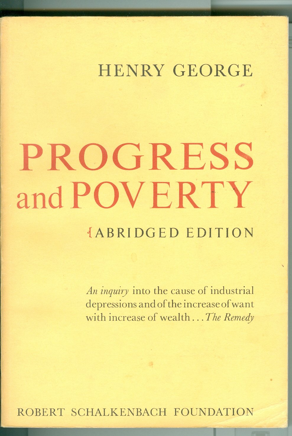 Progress and Poverty by Henry George | Goodreads