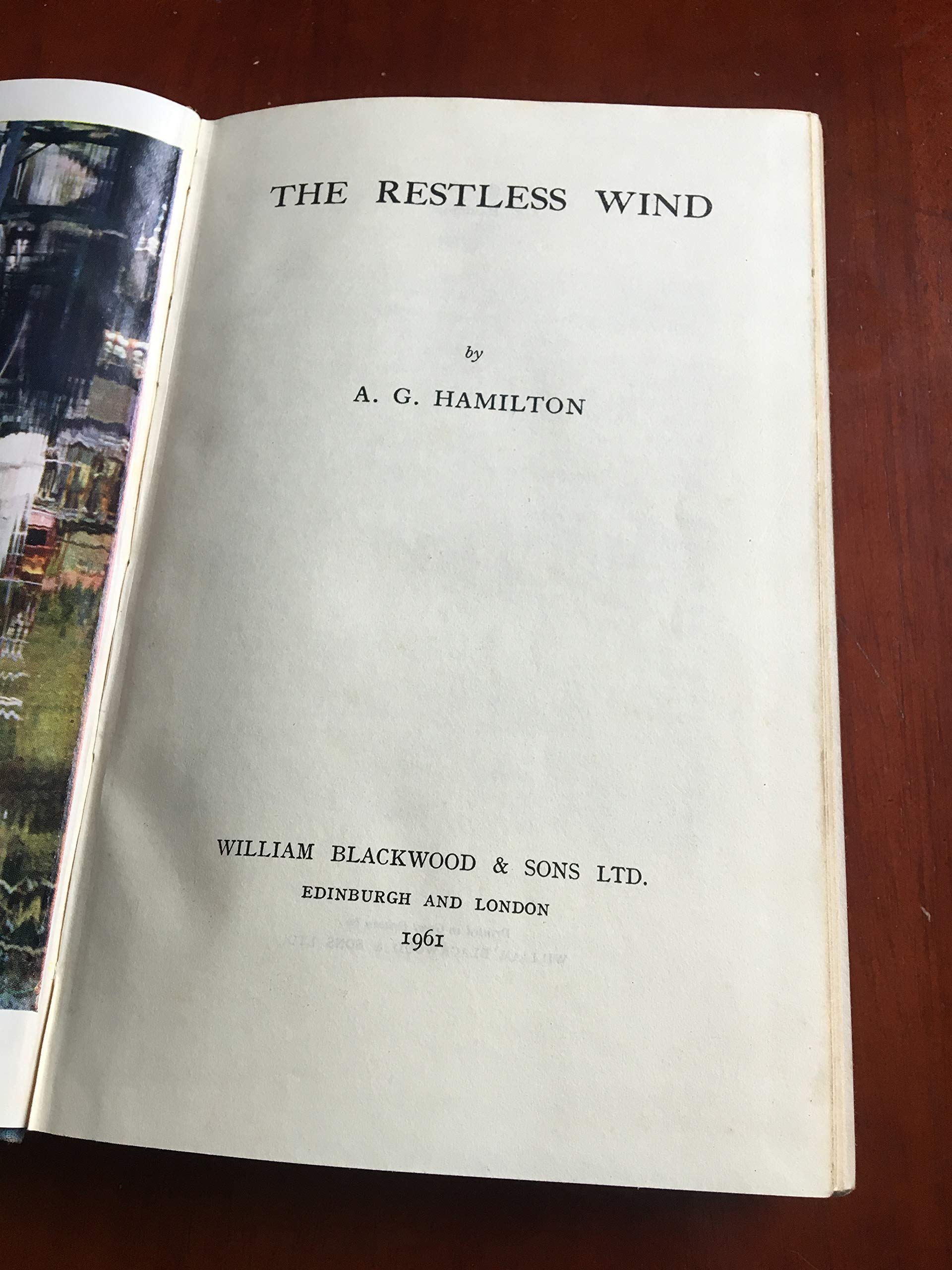 The Restless Wind by A. G. Hamilton | Goodreads