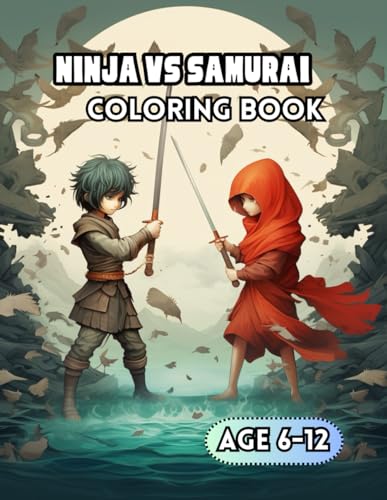 Ninja vs Samurai Coloring Book: Ancient Japan Warriors Color Arts for ...