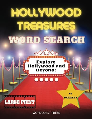 Hollywood Treasure Word Search: Explore Hollywood and Beyond: For ...