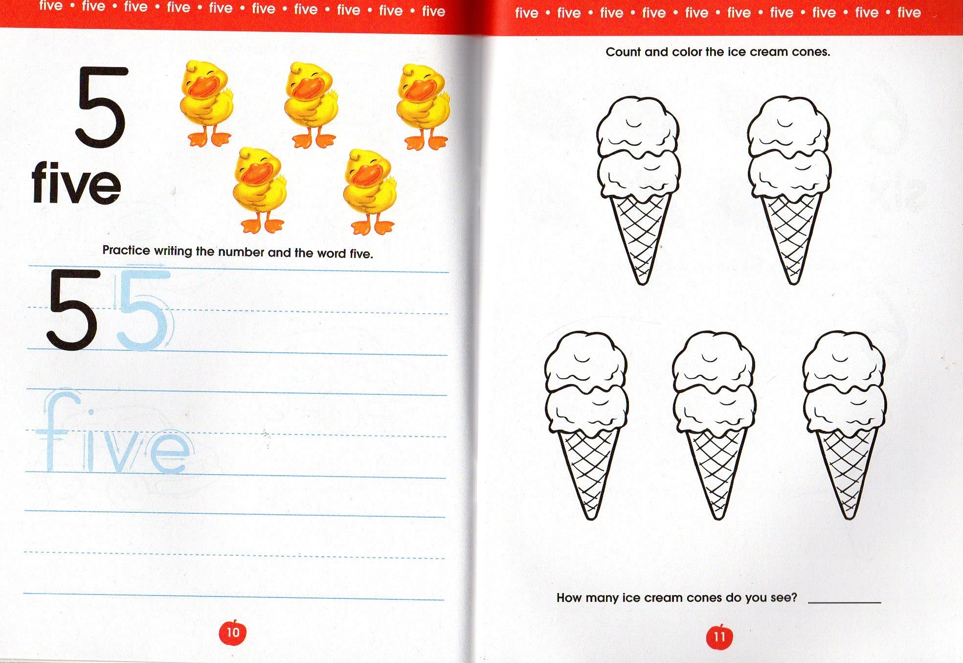 Numbers & Counting - Homework Helper Educational Workbooks - Pre-k ...