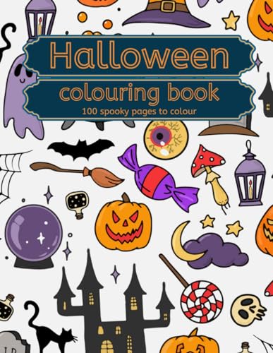 Halloween colouring book. 100 spooky pages to colour! by Mrs Sarah ...