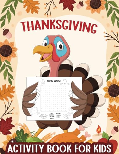 Thanksgiving Coloring Activity Book for Kids: Activities Including ...