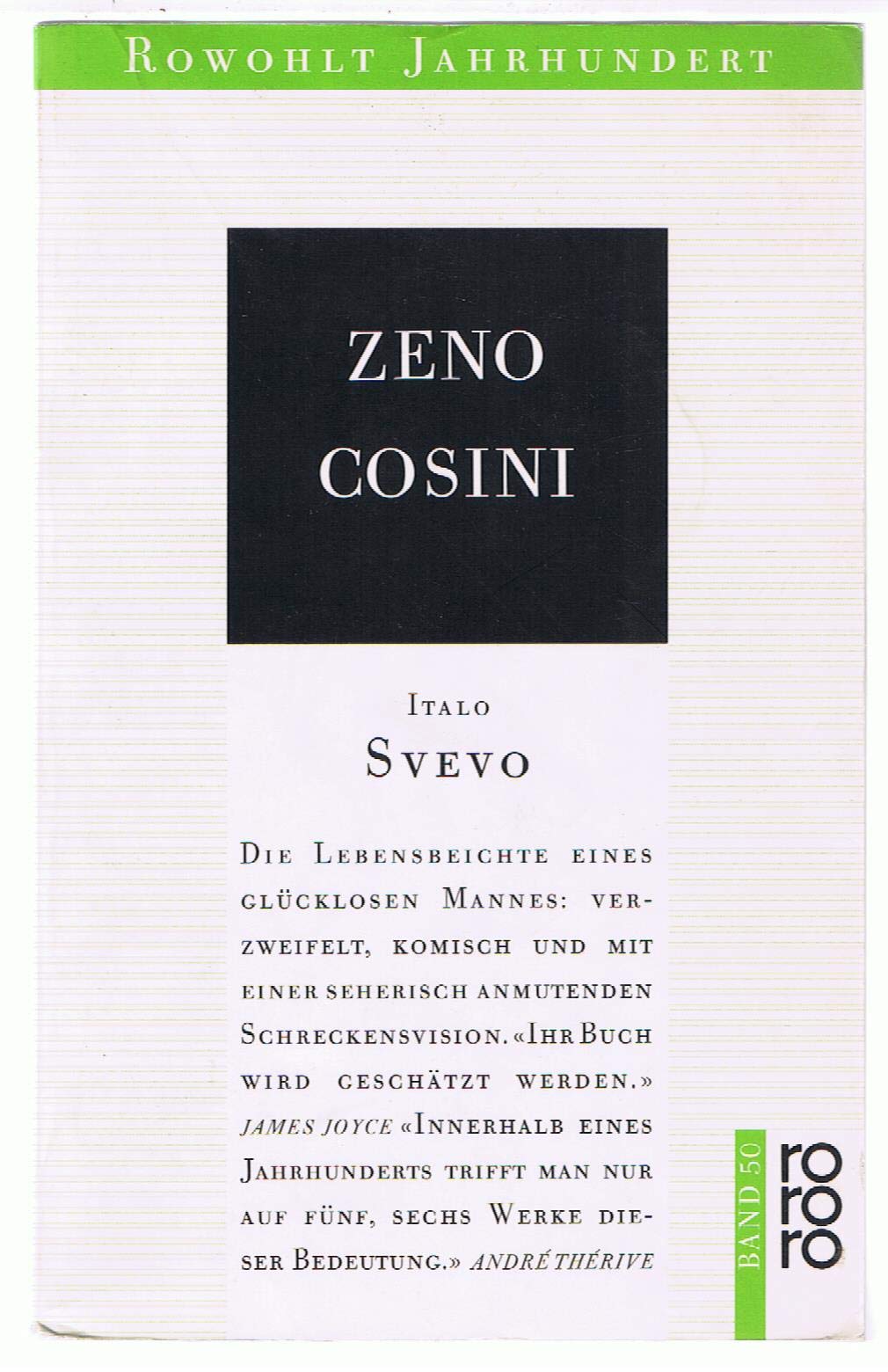 Zeno Cosini. Roman by Italo Svevo | Goodreads