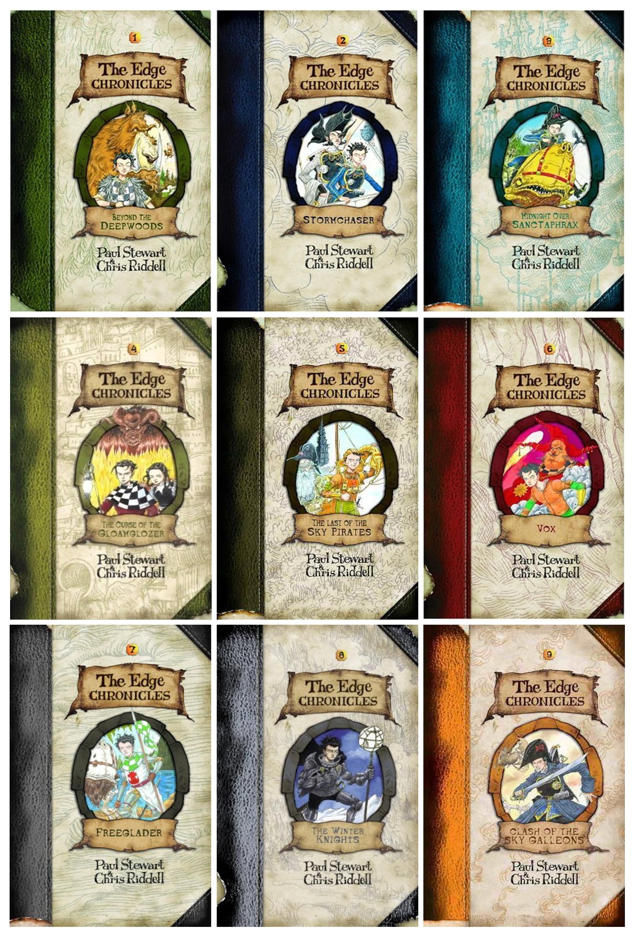 The Edge Chronicles 9 Book Set: Beyond Deep Woods Stormchaser Midnight ...