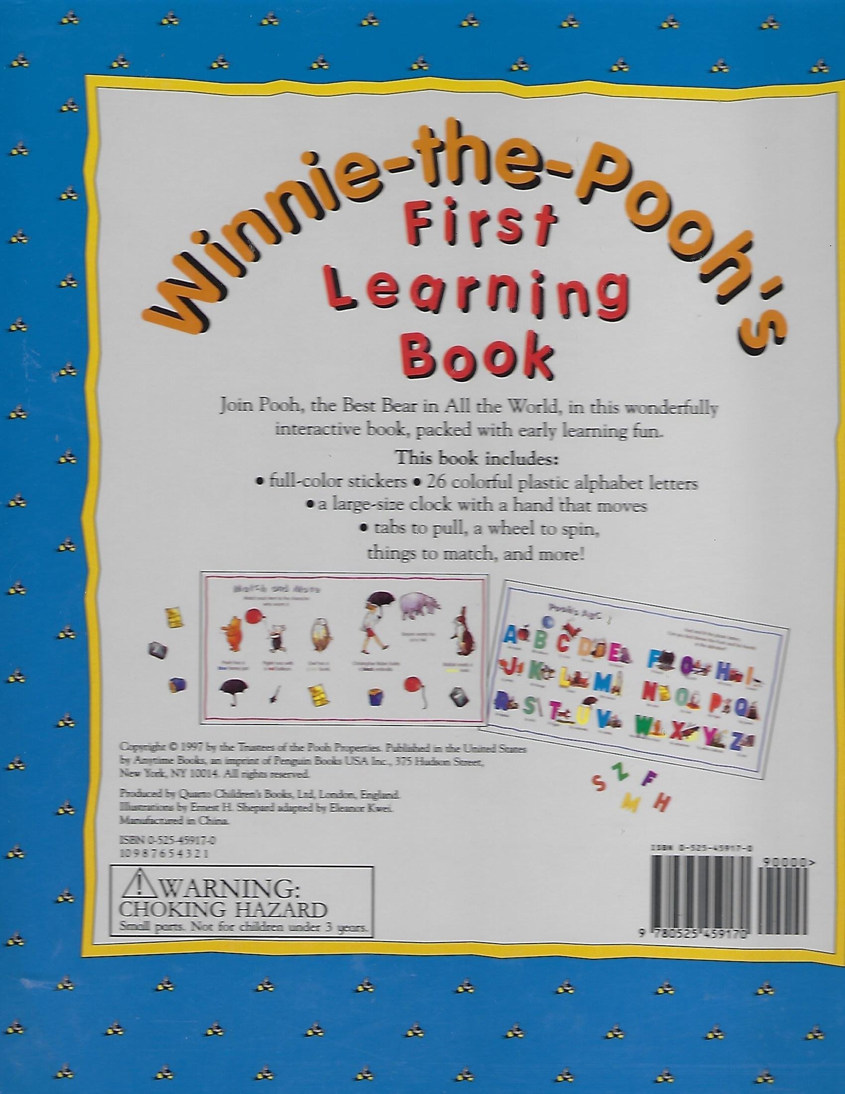 Winnie-The-Pooh's First Learning Book by A.A. Milne | Goodreads