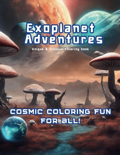 "Exoplanet Adventures: A Cosmic Coloring Journey": Alien coloring book ...