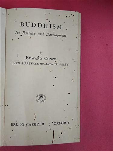 Buddhism its essence and development,Year 1951 by Edward Conze | Goodreads
