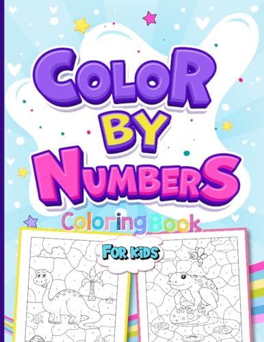 Color by Numbers Coloring Book for Kids: Fun Activity Book for Boys ...