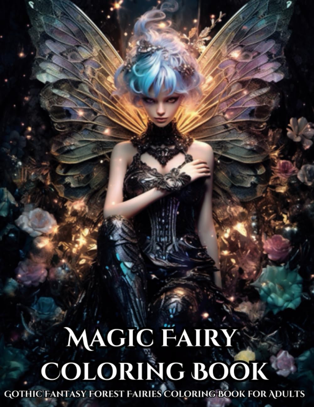 Magic Fairy Coloring Book: Gothic Fantasy Forest Fairies Coloring Book ...