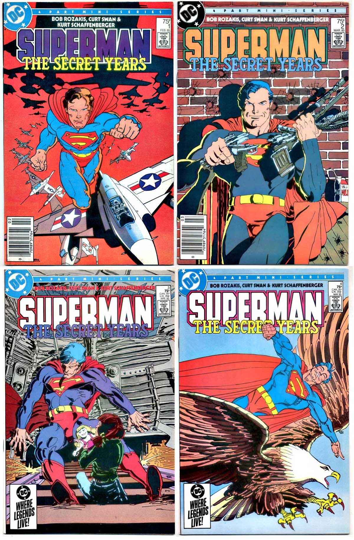 Superman The Secret Years - Complete 4 part series by Bob Rozakis ...