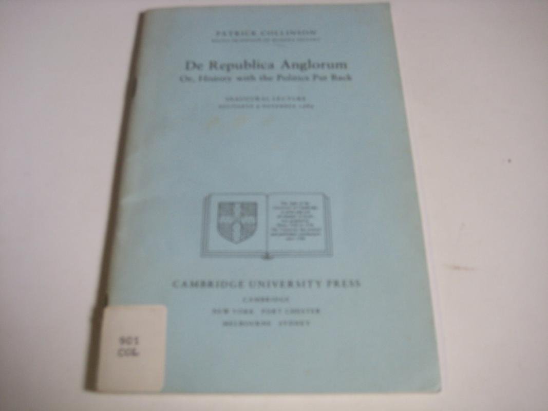 De Republica Anglorum: Or History with the Politics Put Back by Patrick ...