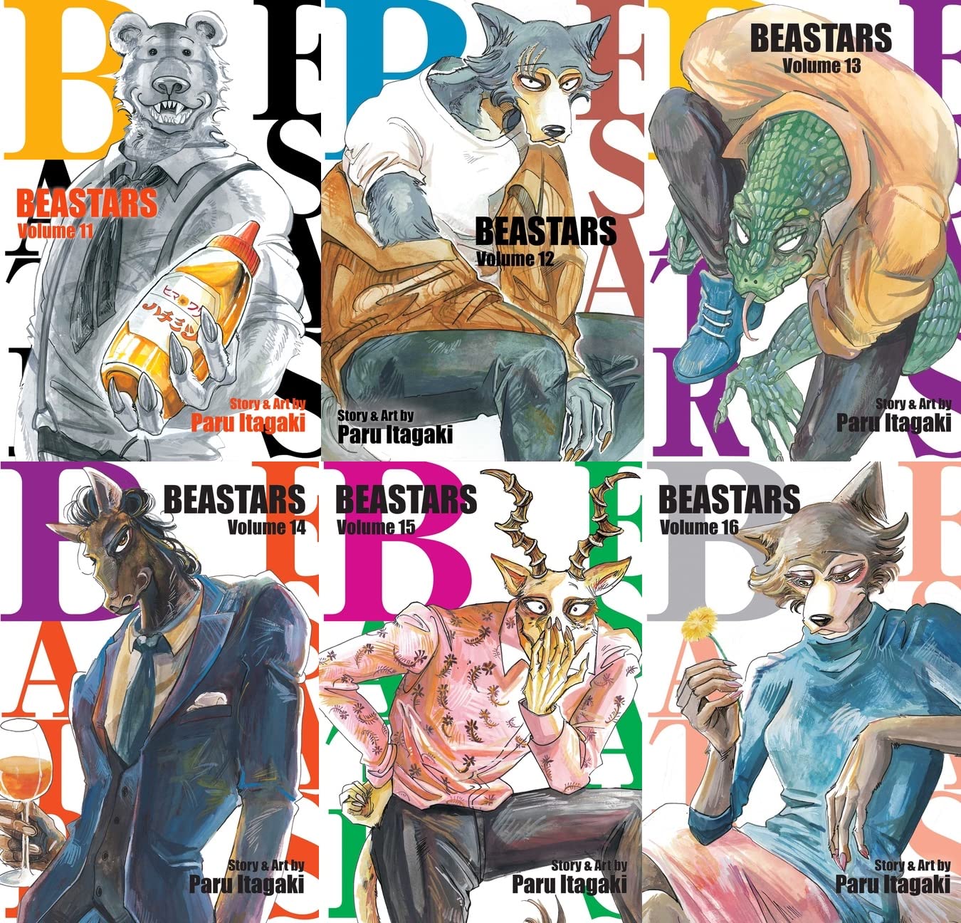 Beastars Manga 6 Book Set, Vol. 11-16 by Paru Itagaki by Paru Itagaki | Goodreads